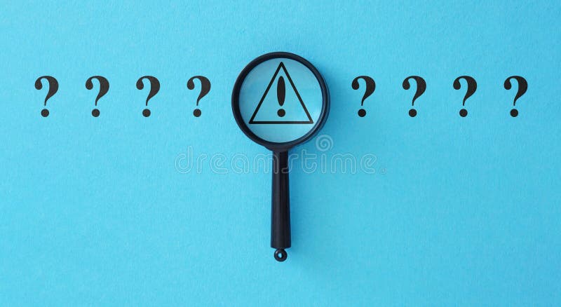 Question and Solution As Creative Idea for Problem Solving Stock Photo ...