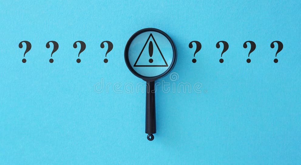 Question and Solution As Creative Idea for Problem Solving Stock Photo ...