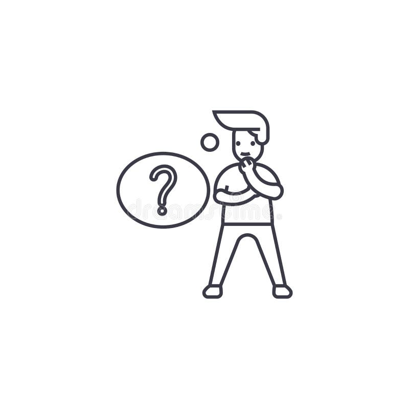 Question Solving Black Vector Concept Icon. Question Solving Flat ...