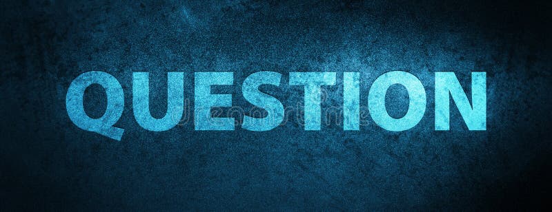Question Special Blue Banner Background Stock Illustration ...