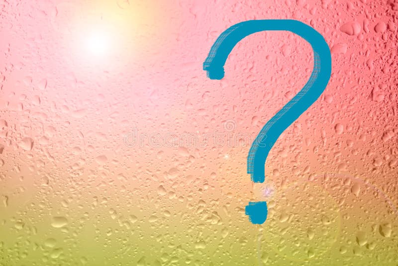 Question Symbol on the Glass Stock Image - Image of background ...