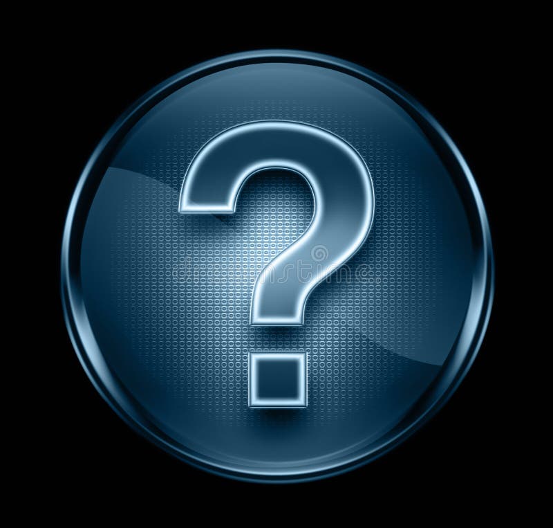 Question Symbol Icon Dark Blue Stock Illustration - Illustration of ...