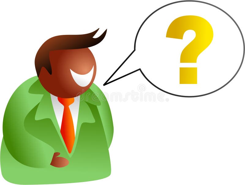Question talk stock illustration. Illustration of ethnic - 566199