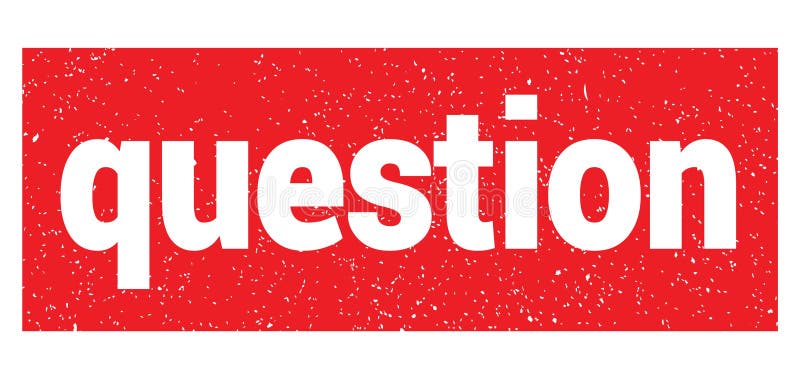 Question Text Written on Red Stamp Sign Stock Illustration ...