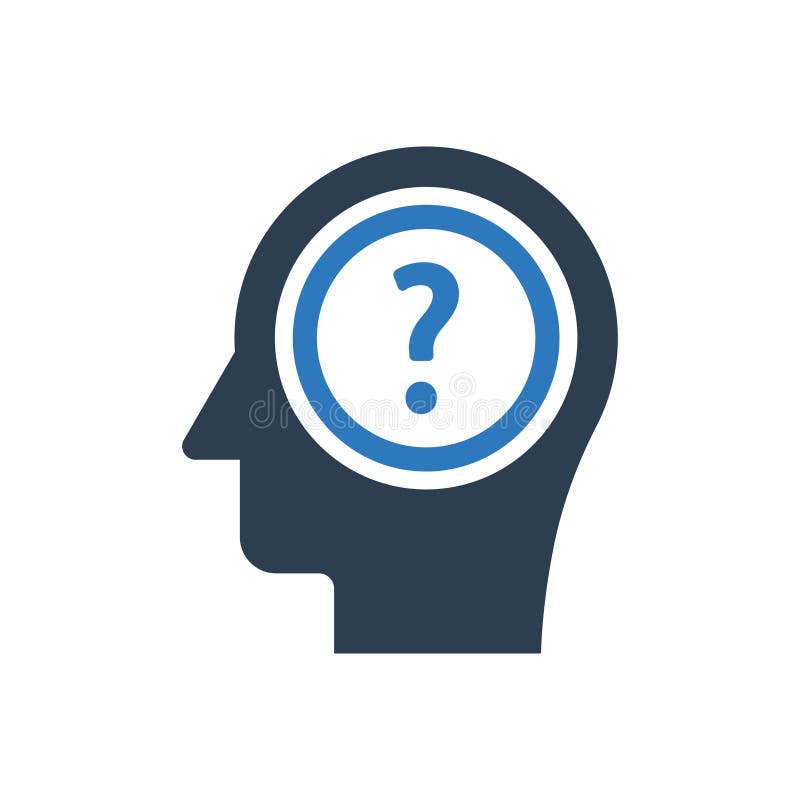 Question Think Icon stock illustration. Illustration of answer - 393991050