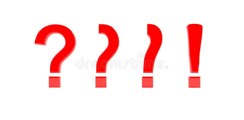 Question To Exclamation Mark Stock Illustration - Illustration of ...