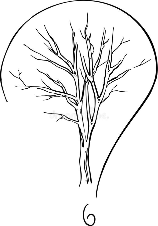 Question, Tree, Hand Draw Vector Illustration Art Stock Vector ...