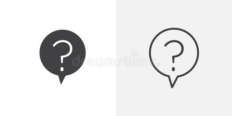 Question vecor icon set stock vector. Illustration of isometric - 340561958
