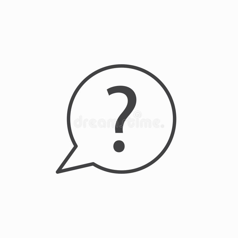 Question vecor icon set stock vector. Illustration of round - 340399207
