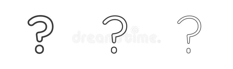 Question vecor icon set stock vector. Illustration of icon - 340592751