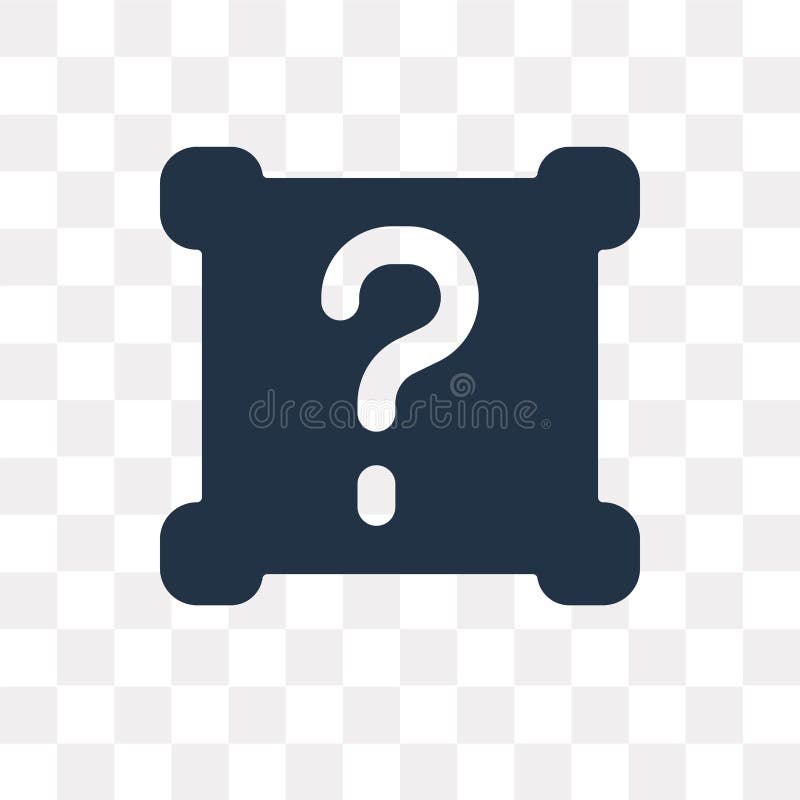 Question Vector Icon Isolated on Transparent Background, Question ...
