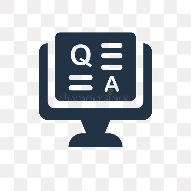 Question Vector Icon Isolated on Transparent Background, Question ...