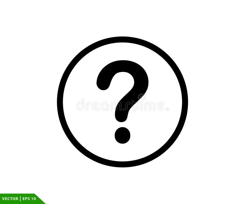 Question Vector Logo Design Template Stock Vector - Illustration of ...