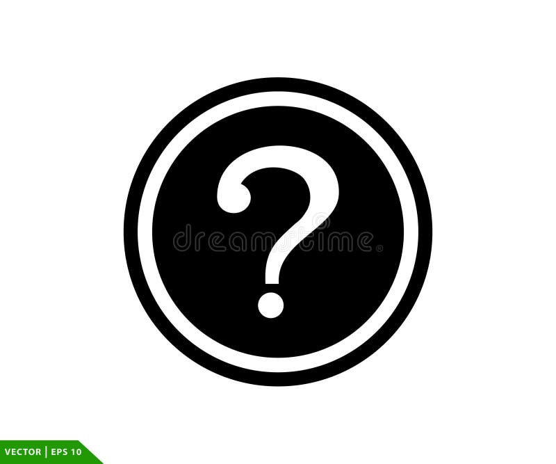 Question Vector Logo Design Template Stock Vector - Illustration of ...