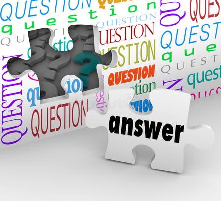 Question Wall Puzzle Piece Answer Complete Understanding Stock ...