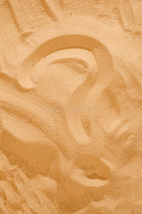 Question What and Question Mark Symbols Handwritten in Sand Beach Stock ...