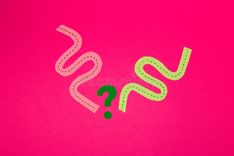 Question Which Path To Choose, Creative Business Concept, Question ...
