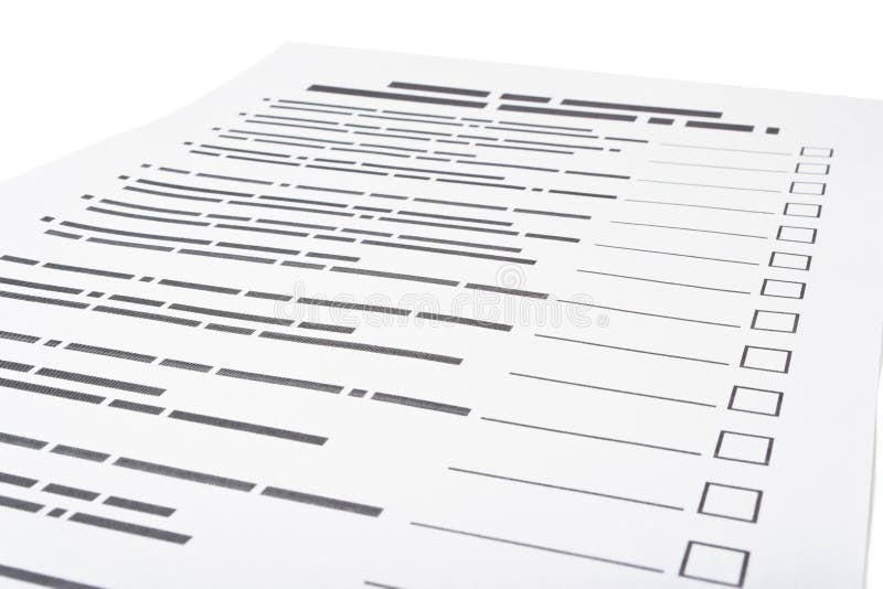 Questionario immagine stock. Immagine di documento, esaminare - 38886469