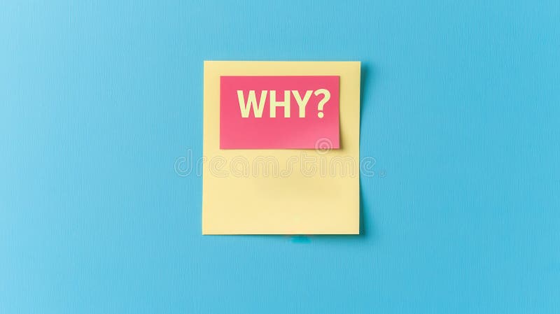Questioning Inquiry Sticky Note Why Ask Answer Concept Idea Business ...
