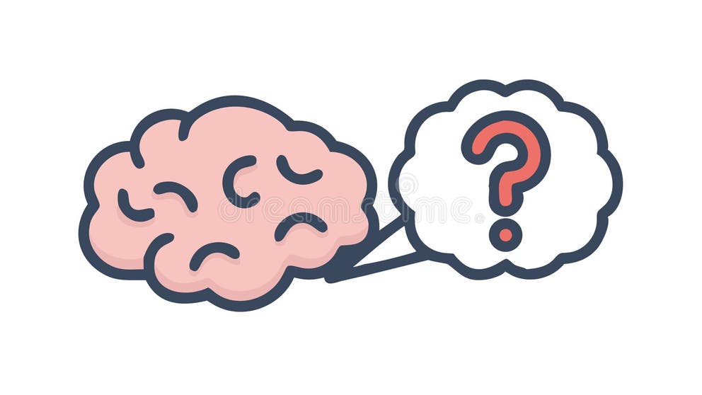 Questioning Mind Icon: Curiosity, Doubt, and Problem-solving, Vector ...
