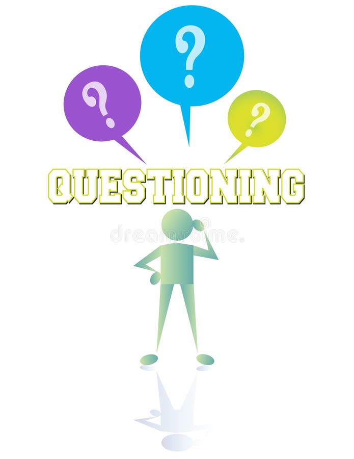 Questioning stock illustration. Illustration of questioning - 38575257