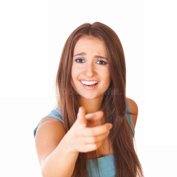 Questioningly woman stock image. Image of female, expression - 28056181