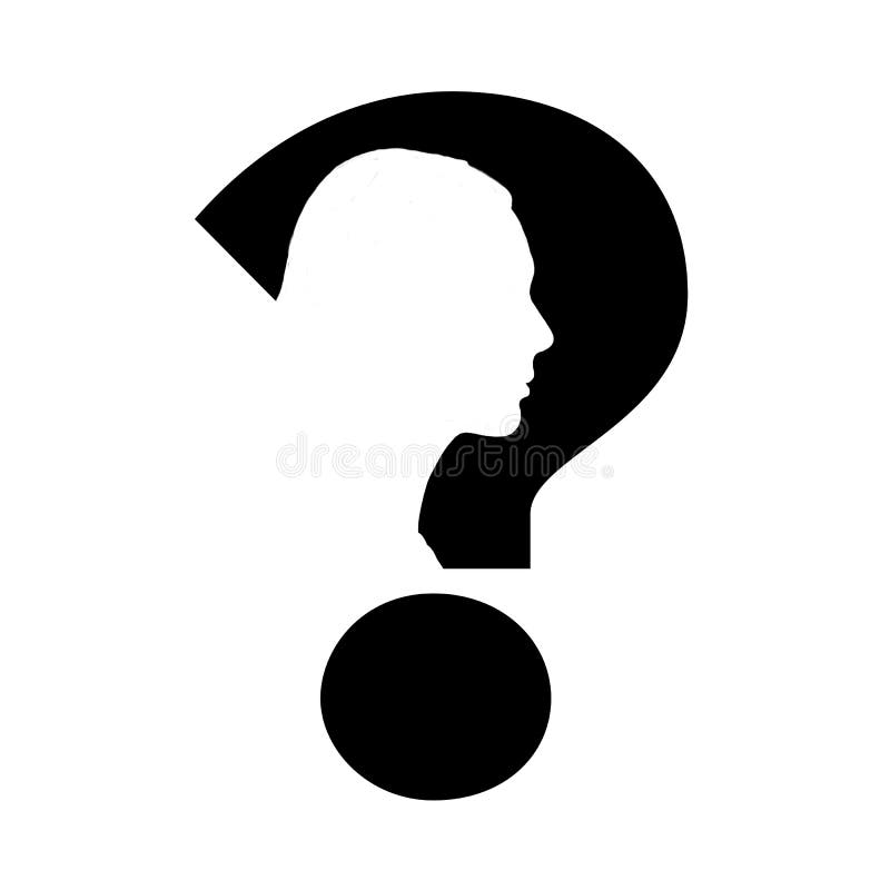 Questionmark with Human Head Inside. this Image is Telling First Ask ...