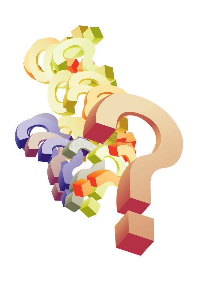 Questionmarks stock illustration. Illustration of aquatic - 1988604