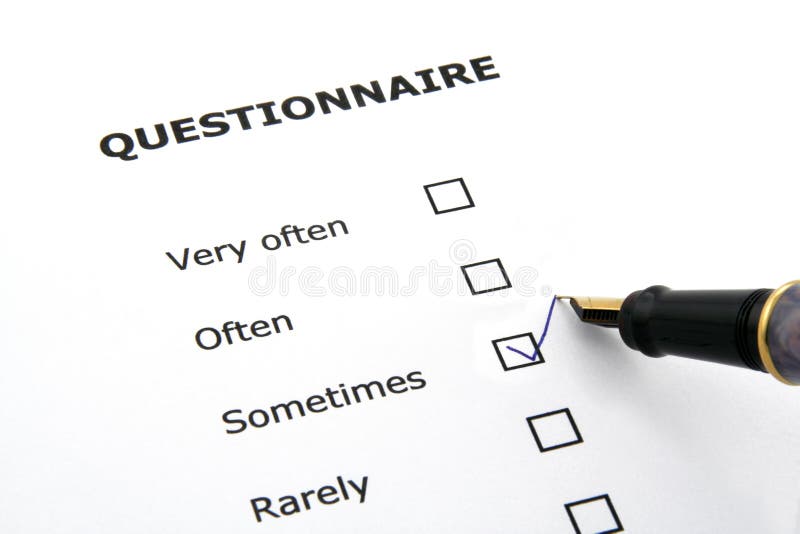 Questionnaire stock image. Image of form, data, page, statistics - 2343039