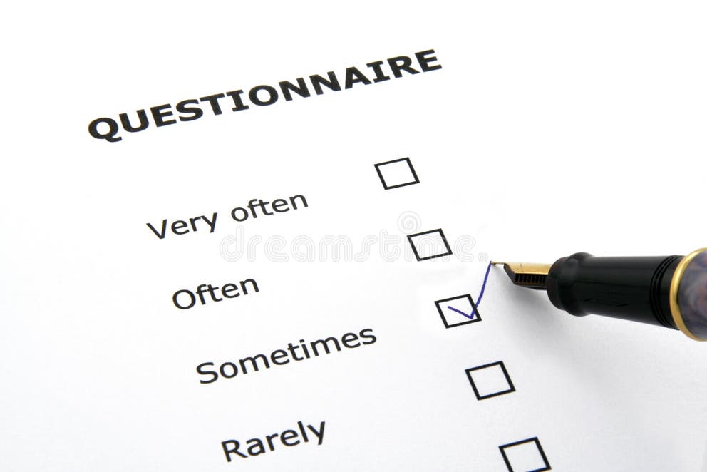 Questionnaire stock image. Image of form, data, page, statistics - 2343039