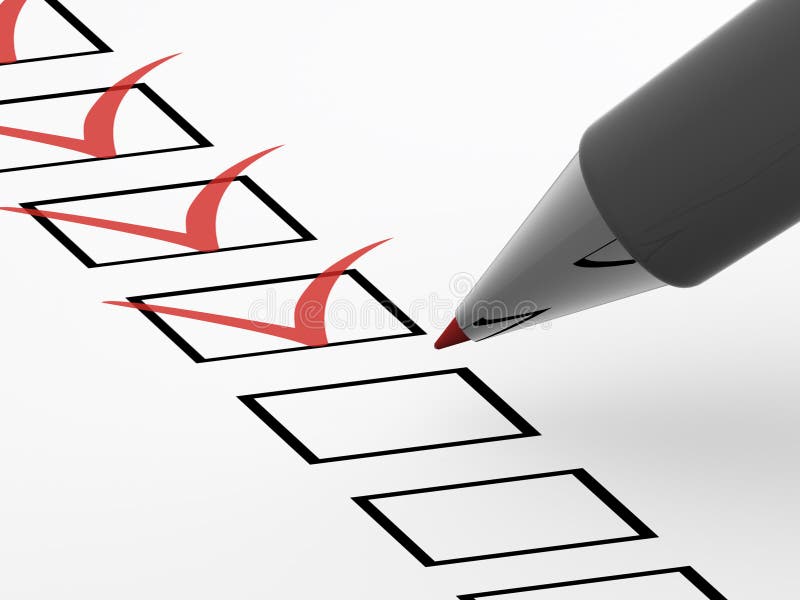 The questionnaire stock illustration. Illustration of reminder - 2508362