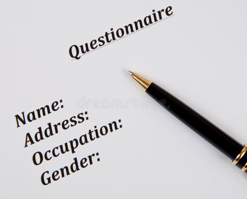 Questionnaire stock photo. Image of information, questionnaire - 25408454
