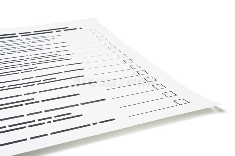 Questionnaire stock image. Image of support, mark, choosing - 38886447