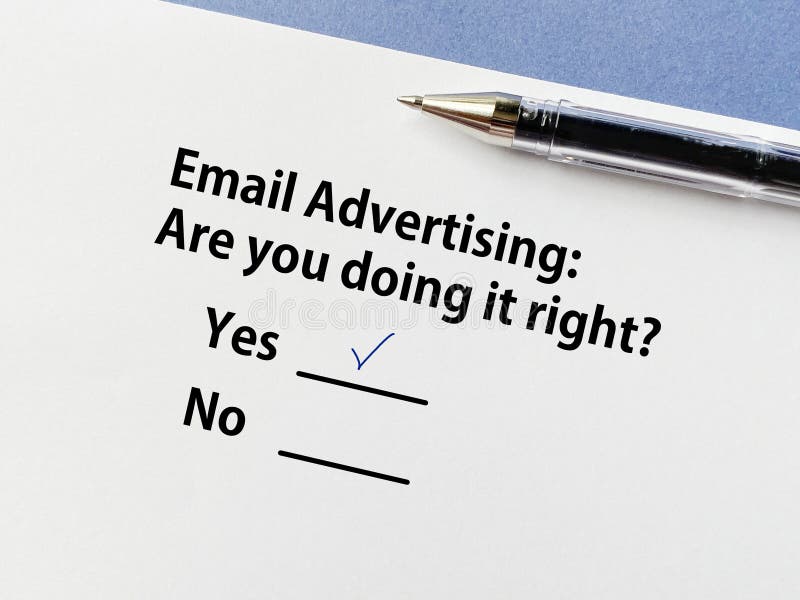 Questionnaire about Advertisement Stock Image - Image of thinks ...