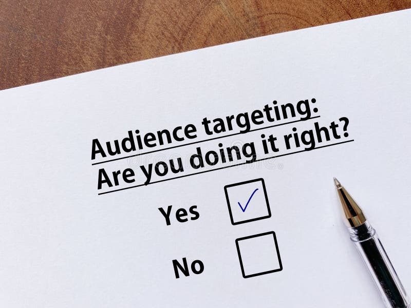 Questionnaire about Advertisement Stock Photo - Image of advertising ...