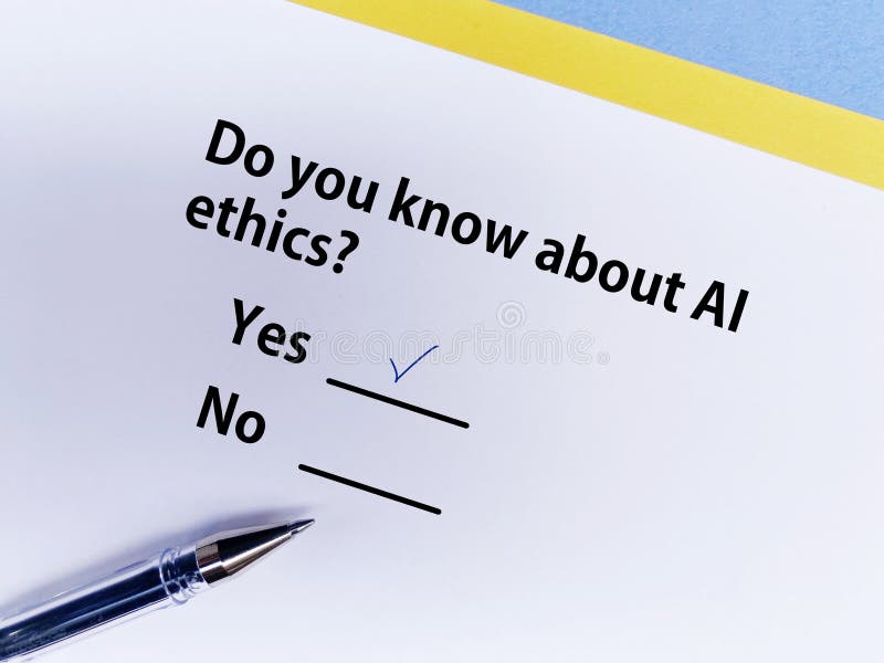 Questionnaire about Artificial Intelligence Stock Illustration ...