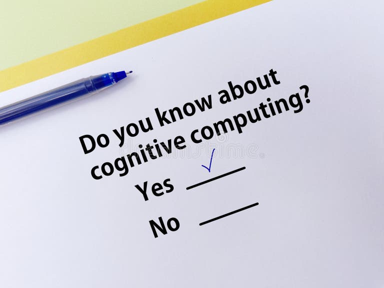 Questionnaire about Artificial Intelligence Stock Illustration - Illustration of technology ...