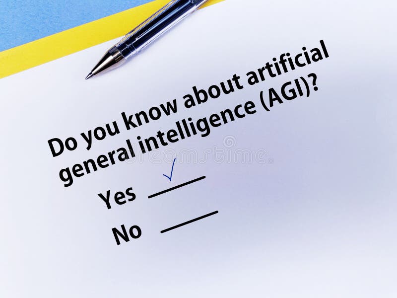 Questionnaire about Artificial Intelligence Stock Illustration ...