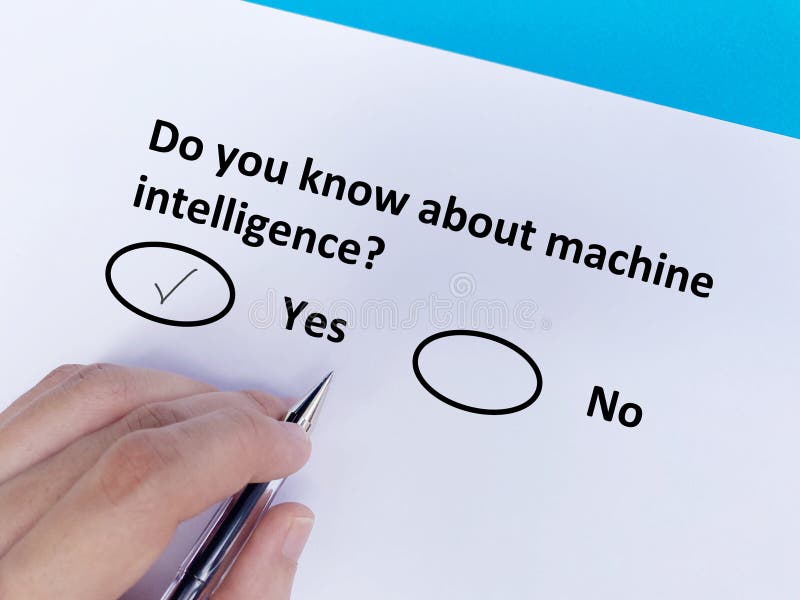Questionnaire about Artificial Intelligence Stock Illustration ...