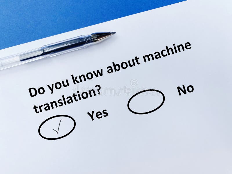 Questionnaire about Artificial Intelligence Stock Image - Image of ...