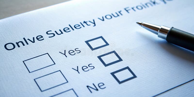 Questionnaire with Checkboxes Filling Survey Form Online Answer ...