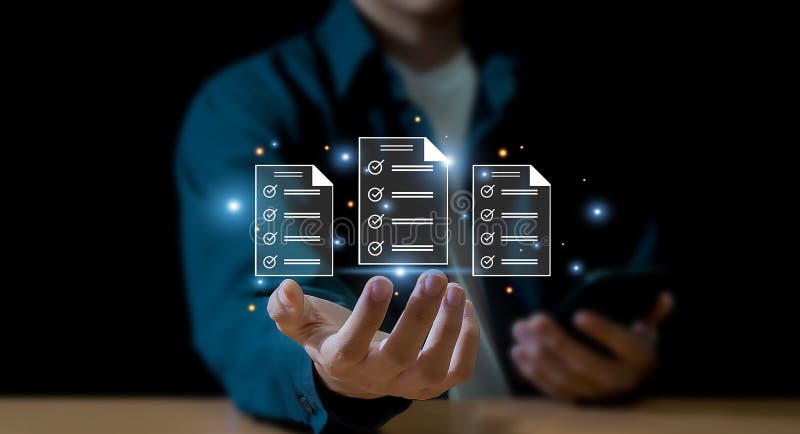 Questionnaire Checklist and Clipboard for Selecting Correct Answers in ...