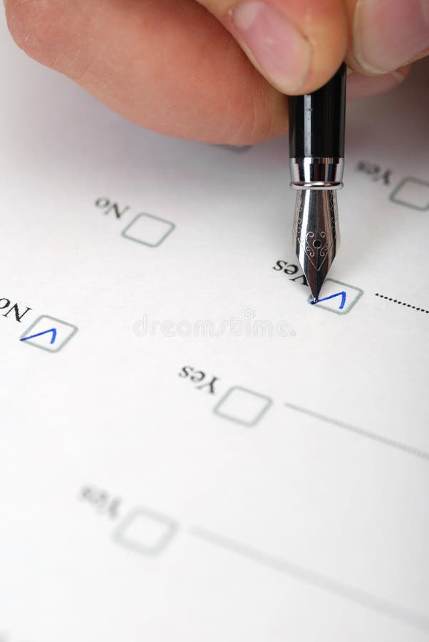 Questionnaire close up stock image. Image of choice, document - 8016481