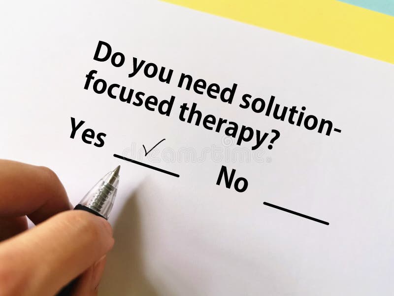 Questionnaire about Counseling and Therapy Stock Image - Image of ...