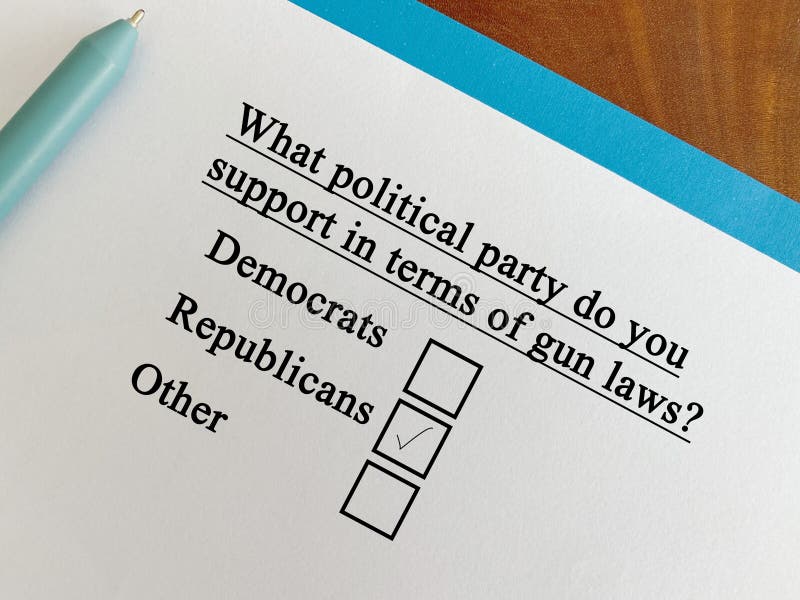 Questionnaire about Firearm Stock Image - Image of limit, violence ...