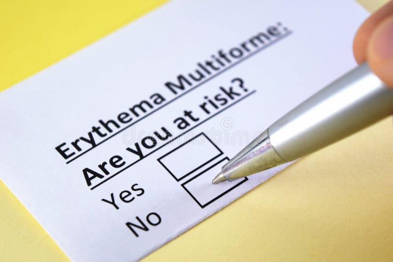 Erythema Multiforme Annular Erythematous Targetoid Skin Lesions Stock ...