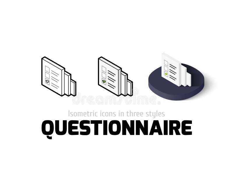 Questionnaire Icon in Comic Style. Online Survey Vector Cartoon ...