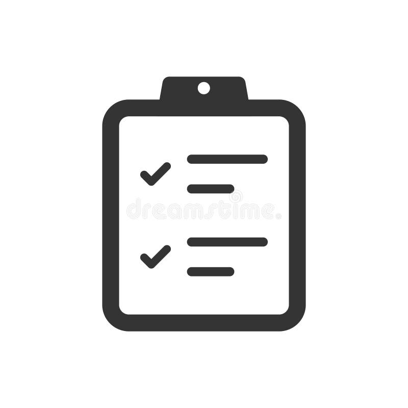 Questionnaire Icon stock vector. Illustration of checklist - 184355341