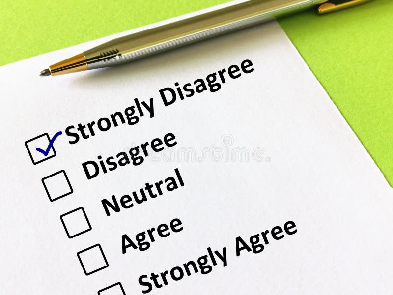 Strongly agree stock image. Image of answer, pencil, complete - 3782195