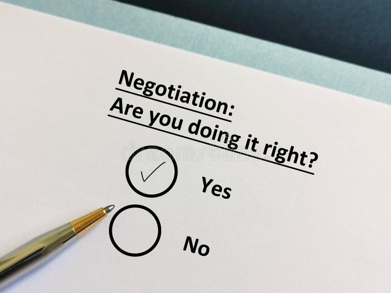 Questionnaire about Procurement Stock Photo - Image of management ...